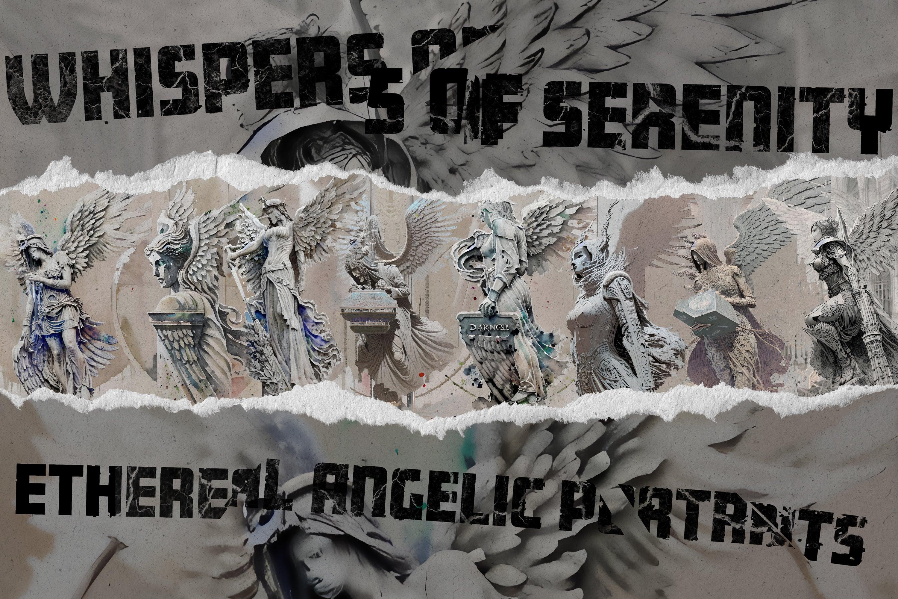 Whispers of Serenity - Ethereal Angelic Portraits – ArtCursor