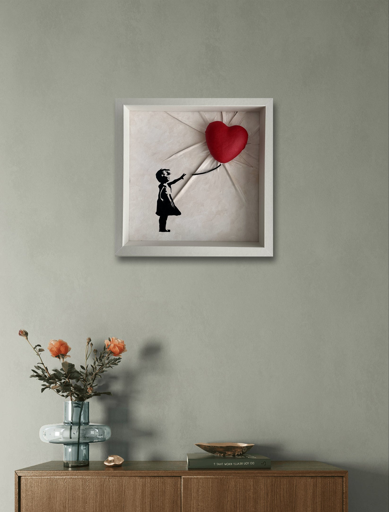 Girl With a Red Heart Balloon – ArtCursor