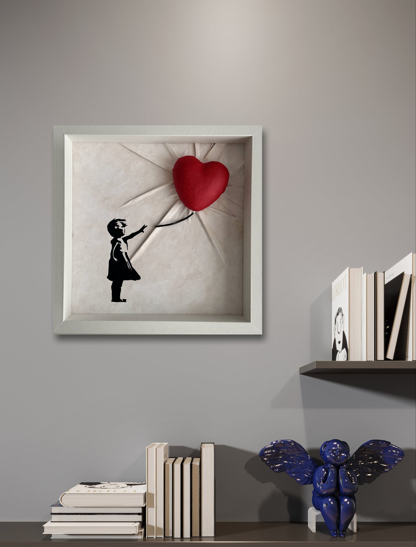 Girl With a Red Heart Balloon – ArtCursor