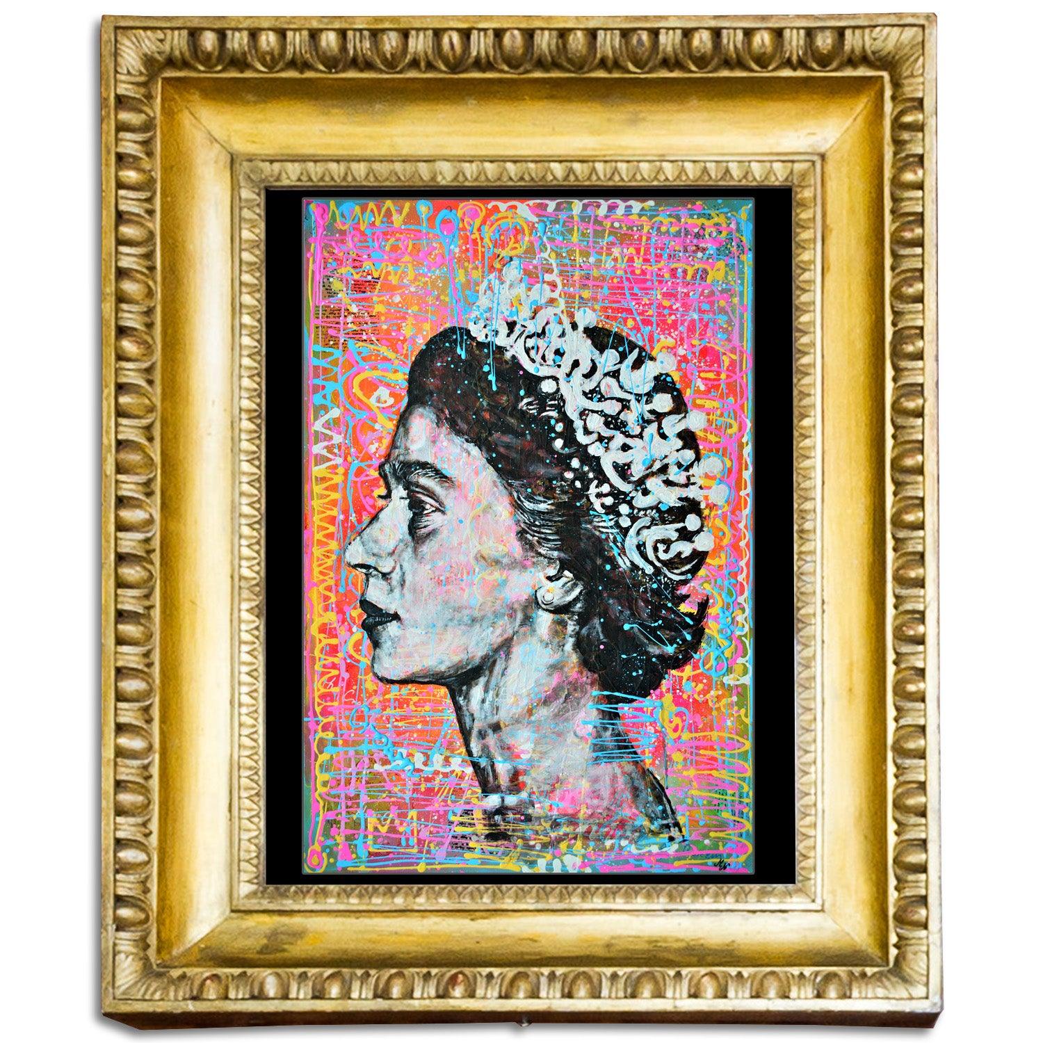 Queen Elizabeth II - Modern Pop Art Portrait Art – ArtCursor