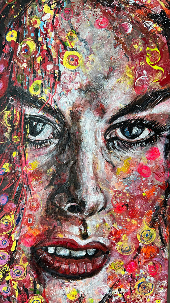 Carmine Conundrum - Original Fine Art Painting on Deep Canvas – ArtCursor