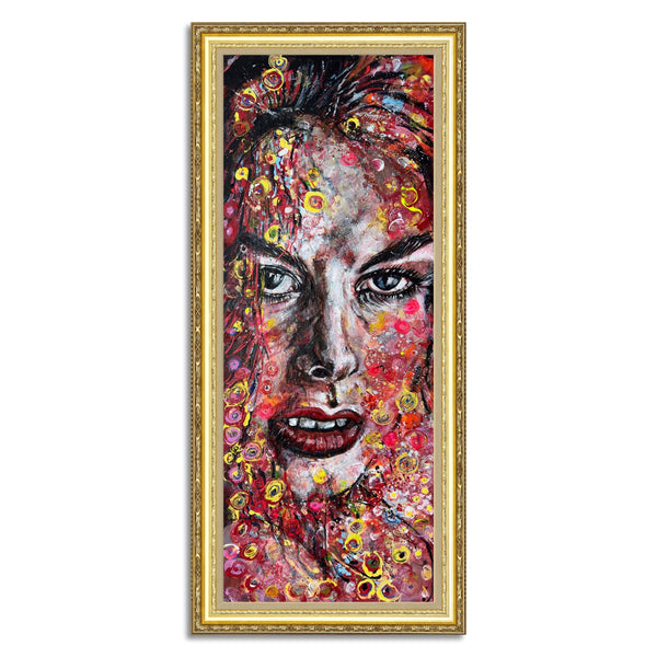 Carmine Conundrum - Original Fine Art Painting on Deep Canvas – ArtCursor