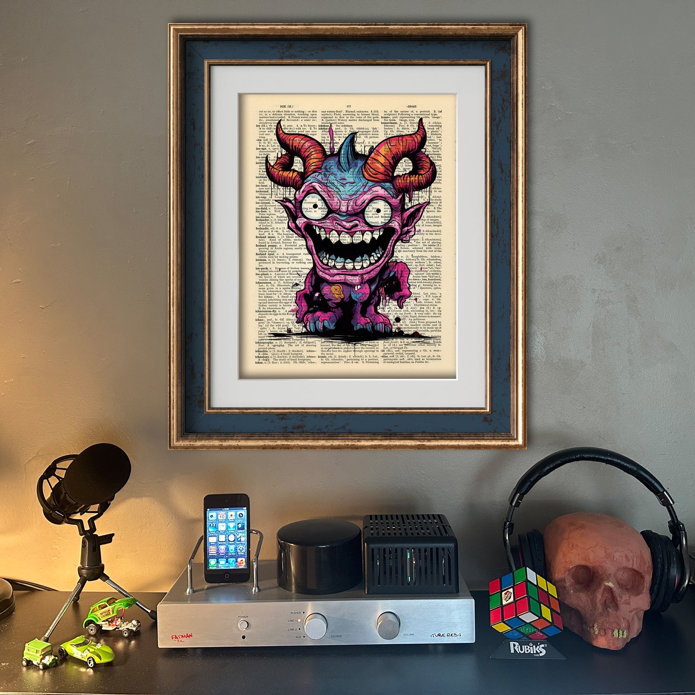 The Horror Show - The Little Devil - Limited Edition Print on Antique ...