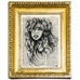 Melancholy - Original Ink Drawing Art on Dictionary Page – ArtCursor