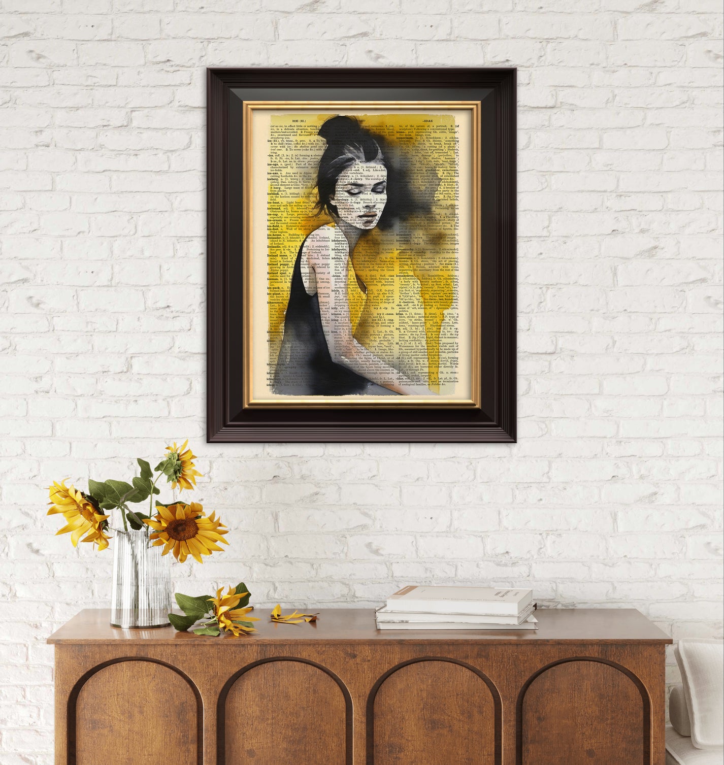 Sentimental Moments - Limited Edition Art Print on Original Dictionary ...